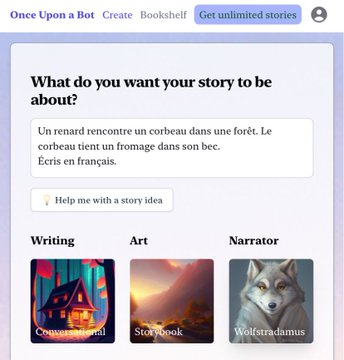 Once upon a bot - Une IA par jour