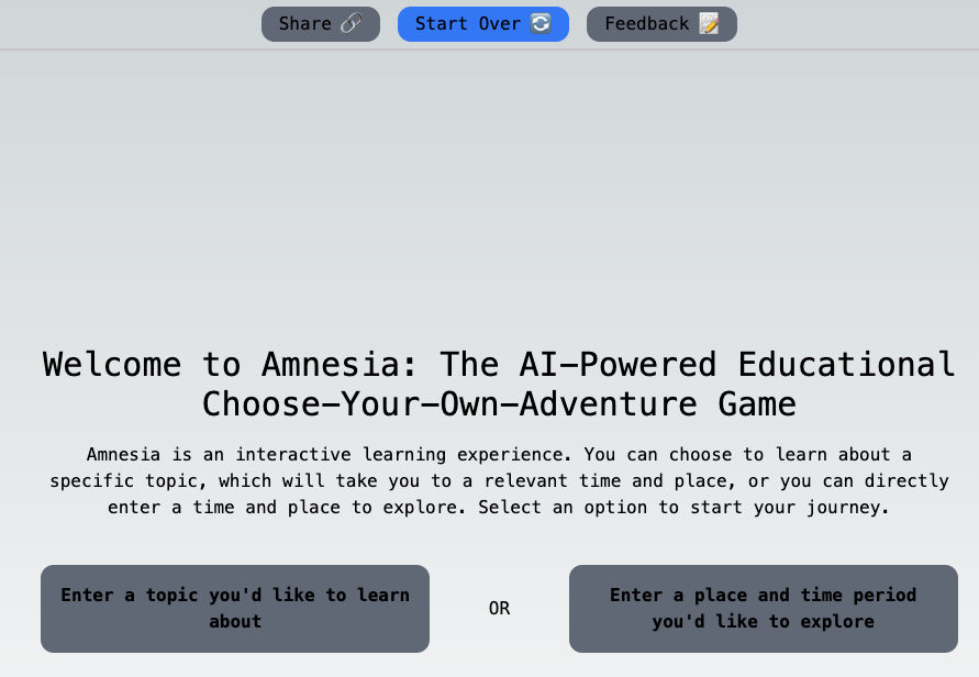 Amnesia - Une IA par jour